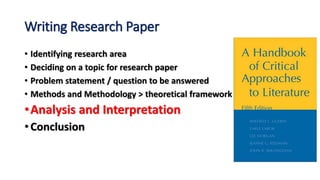 Research Publication | Guidelines for the Beginners | PPTX