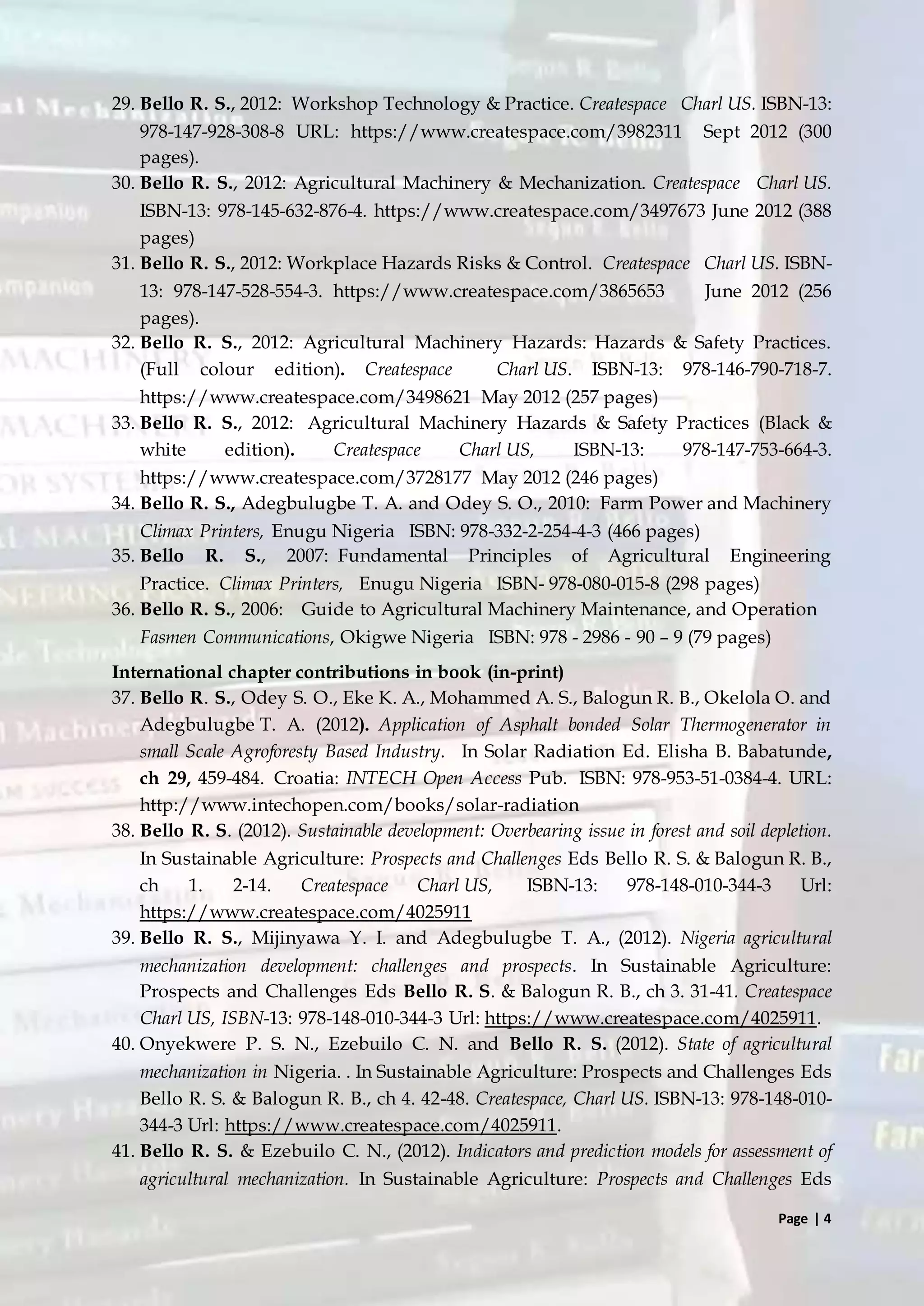 Research publications segun bello | DOCX