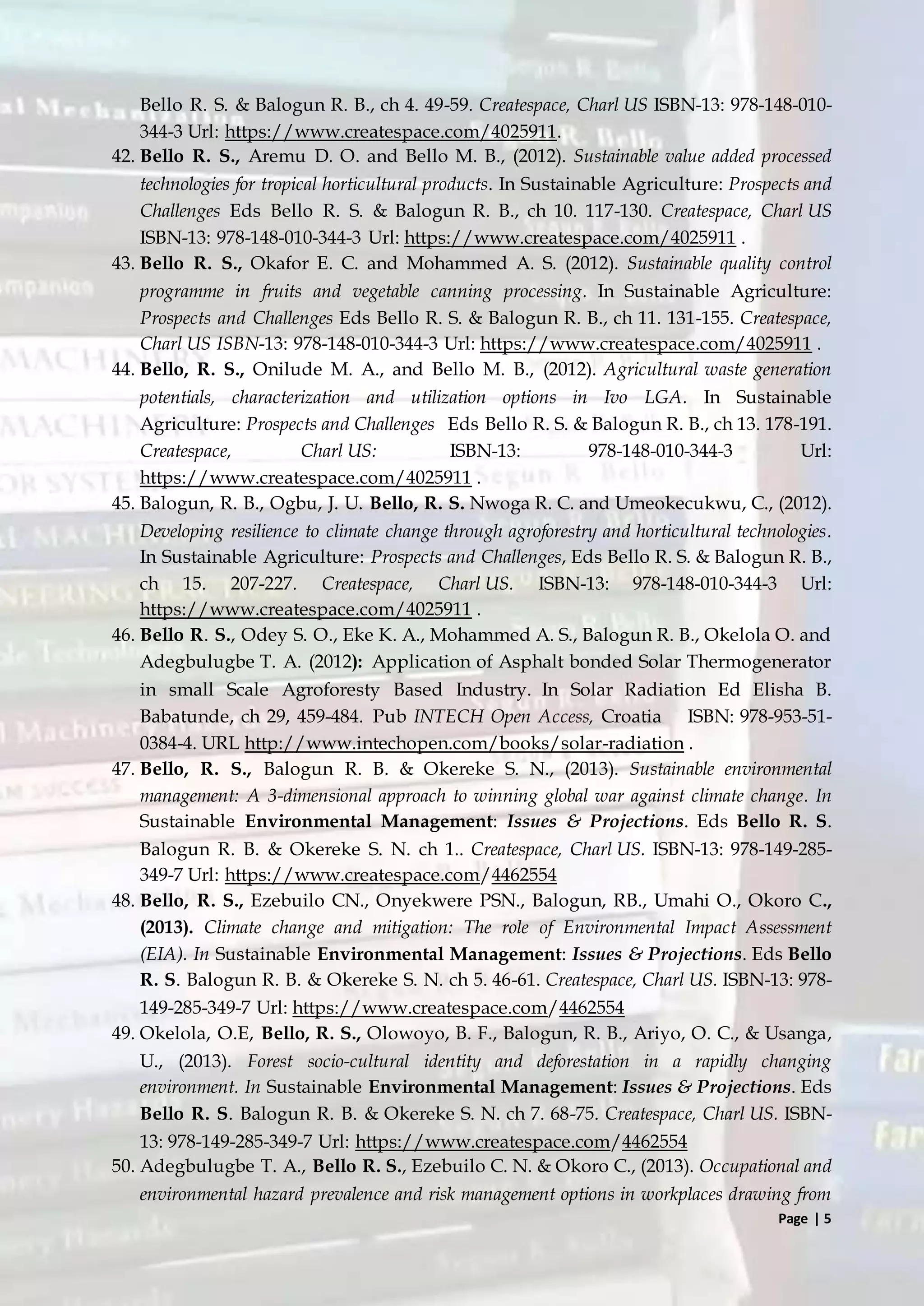 Research publications segun bello | DOCX