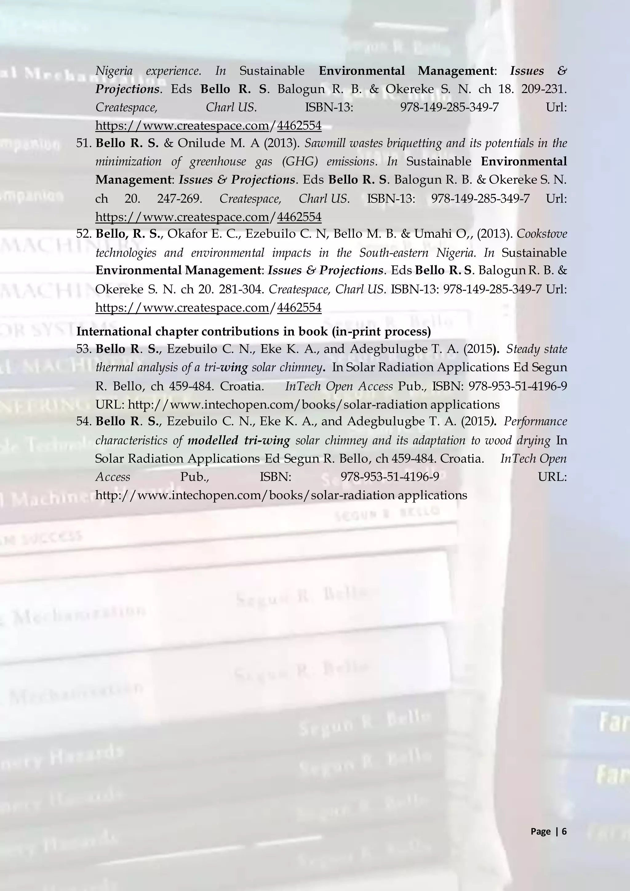 Research publications segun bello | DOCX