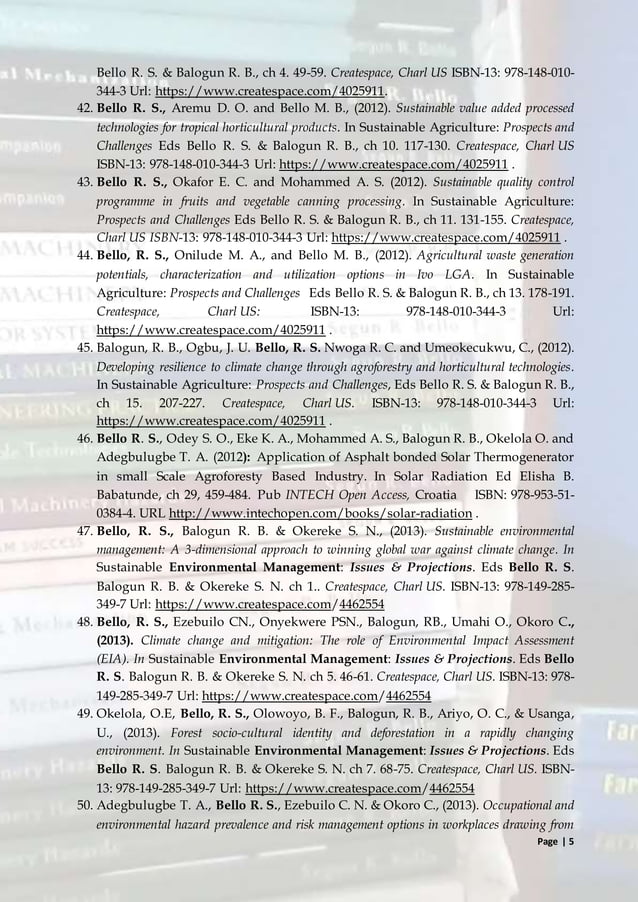 Research publications segun bello | DOCX