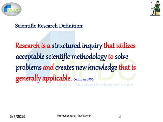 Research question, criteria, formulation, and relation to research ...