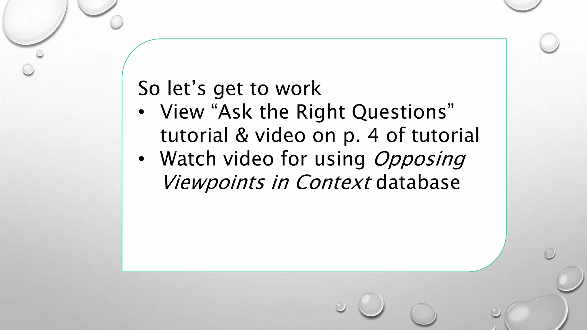 Research Question | PPT