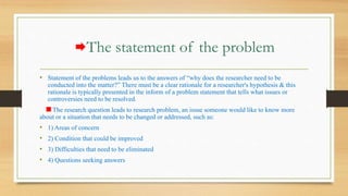 Research question | PPTX