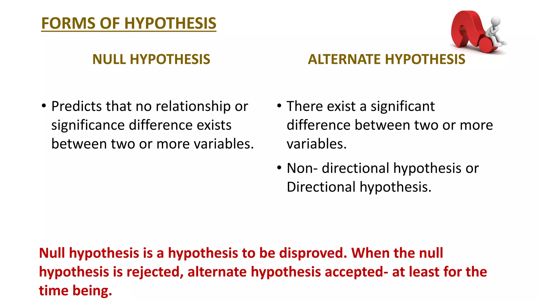 Formulating a Research question/ hypothesis | PPTX