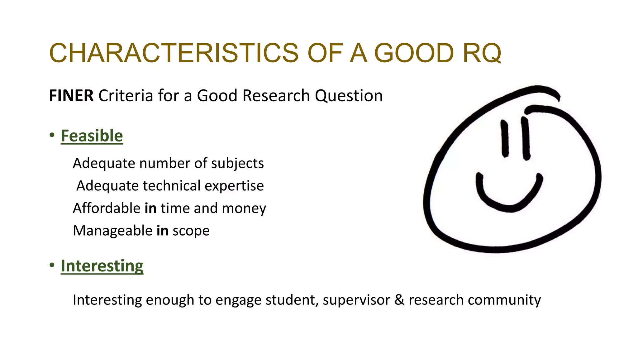 Formulating a Research question/ hypothesis | PPTX