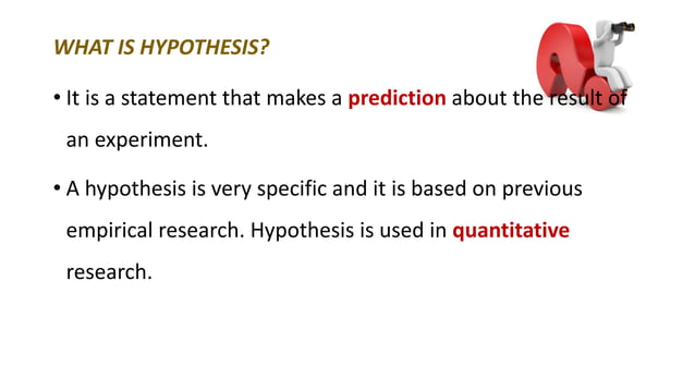 Formulating a Research question/ hypothesis | PPTX | Diseases and ...