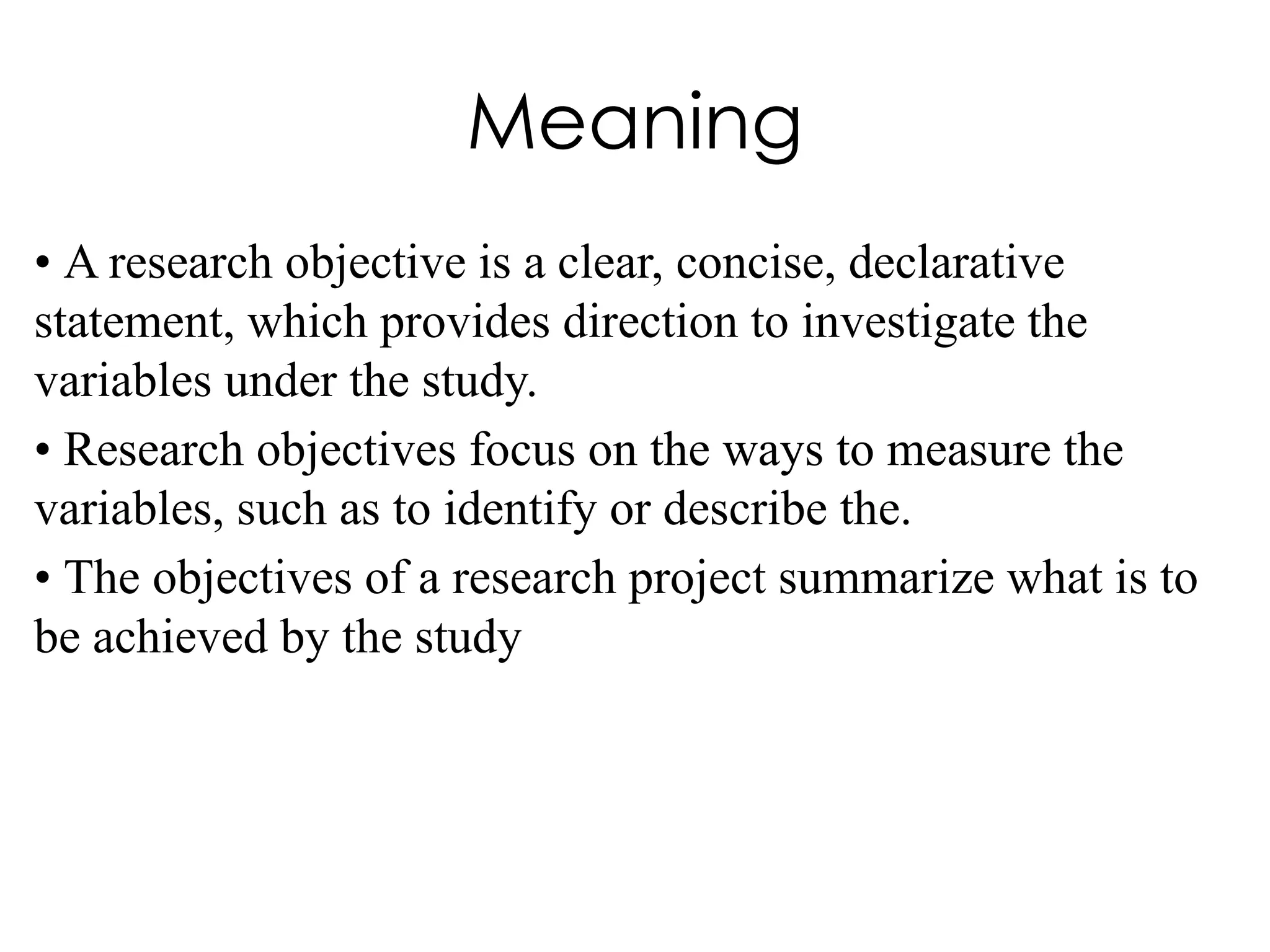 research question, objective and hypothesis | PPTX