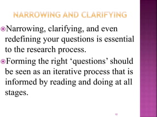 Formulating Research question and limitaions | PPTX