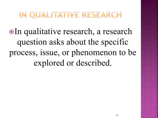 Formulating Research question and limitaions | PPTX