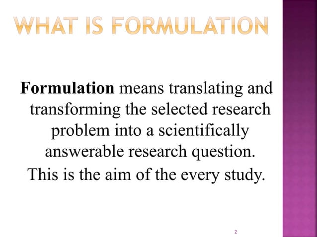 Formulating Research question and limitaions | PPTX