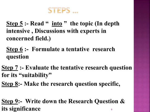 Formulating Research question and limitaions | PPTX