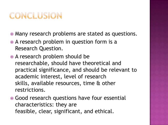 Research question presentation | PPTX | Education
