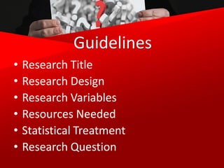 How to Write a Research Question | PDF