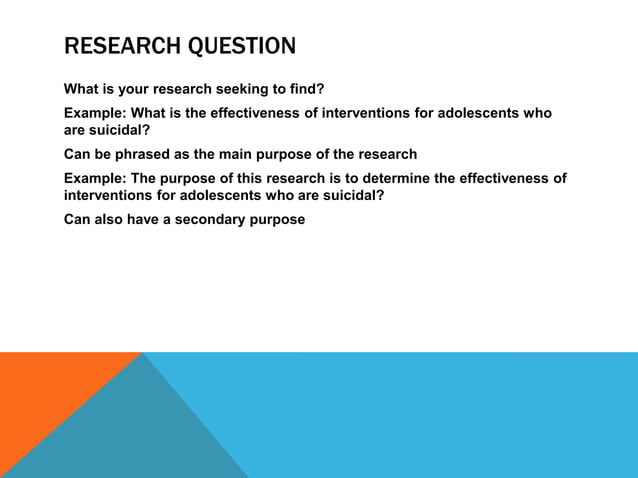 Research questions and hypotheses | PPT