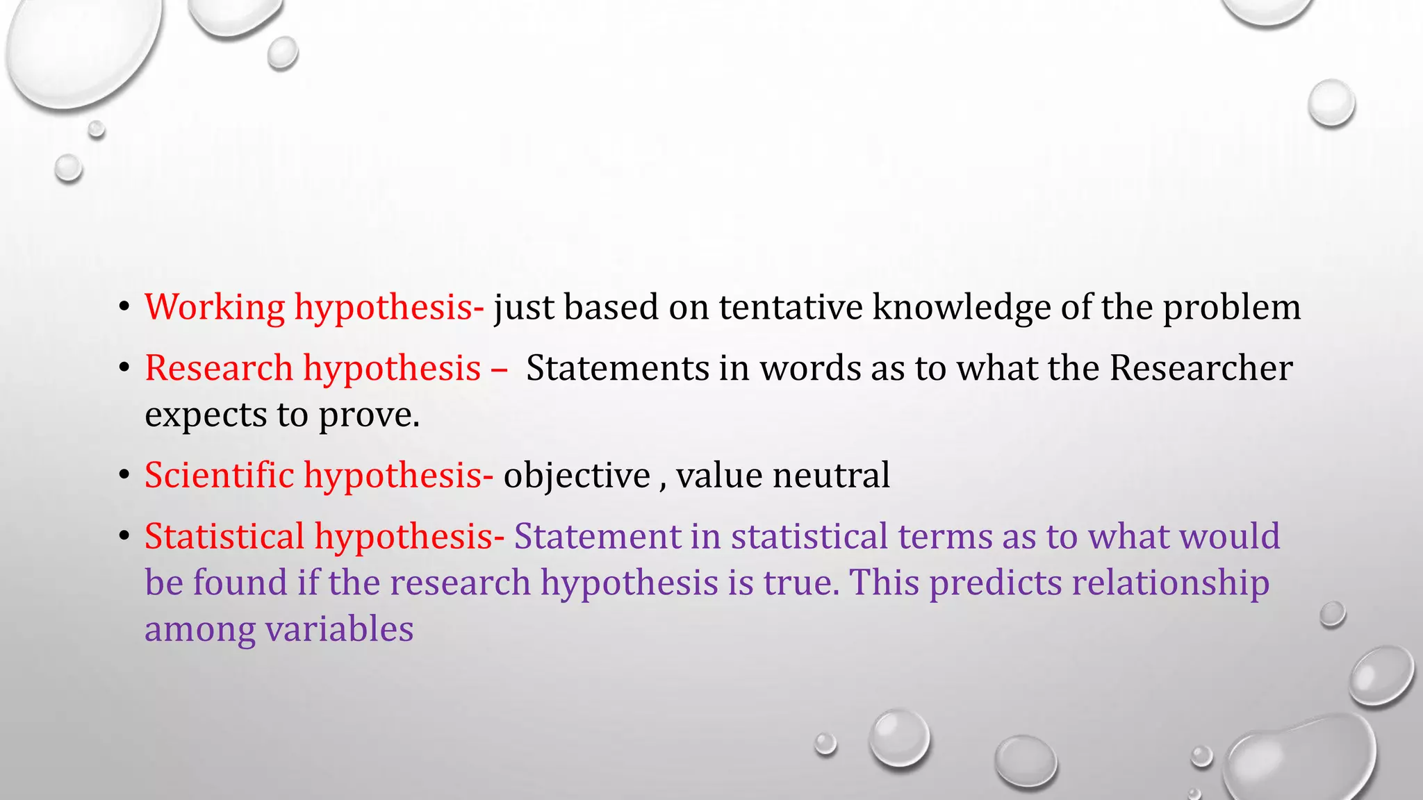 Research questions and hypothesis | PPTX