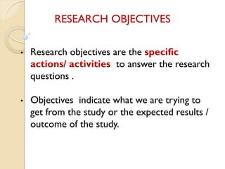 Research questions and research objectives | PDF