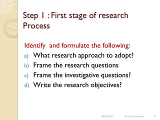 Research questions and research objectives | PDF