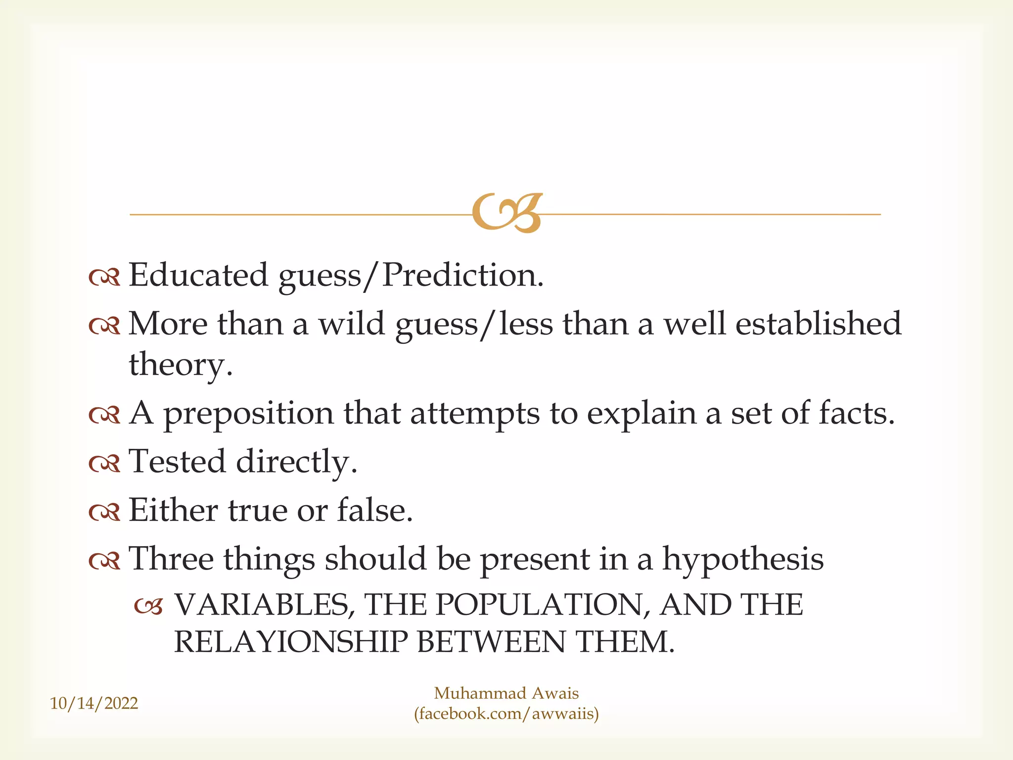 Research Question vs Hypothesis - Mass Media Research.pptx | Science