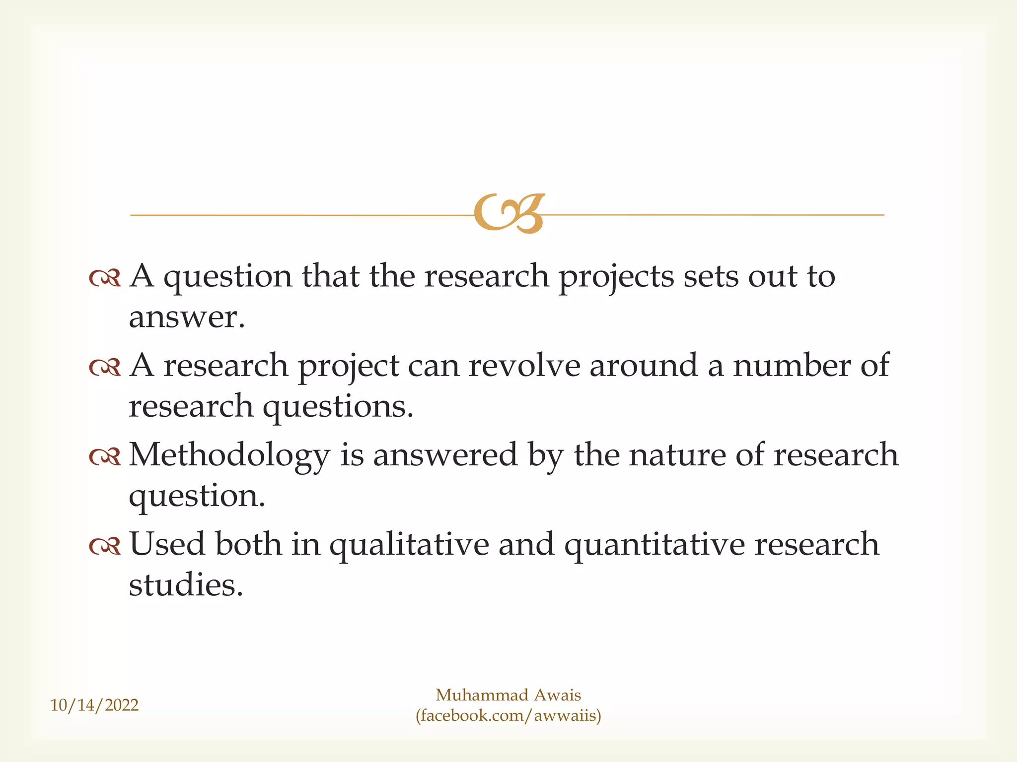 Research Question vs Hypothesis - Mass Media Research.pptx | Science