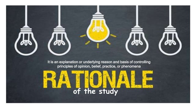 RESEARCH RATIONALE.pptx | Educational Assessment | Education