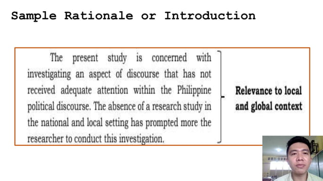RESEARCH RATIONALE.pptx | Educational Assessment | Education