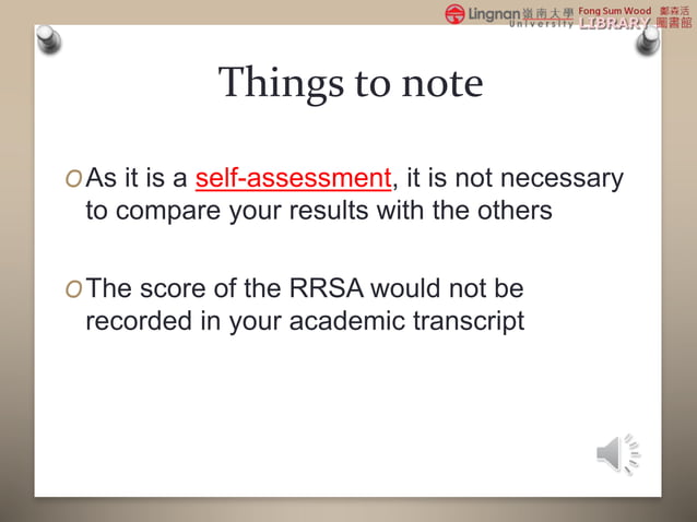 More about Research Readiness Self Assessment (RRSA) | PPT