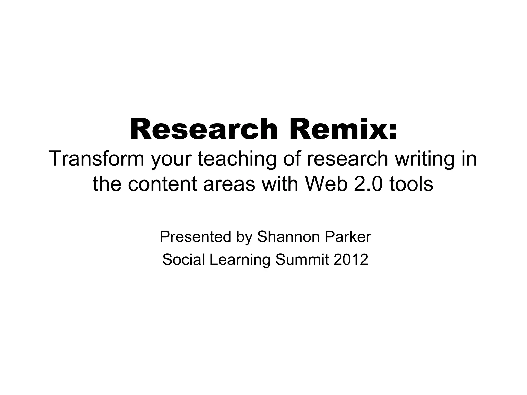 Research remix social_learning | PPT