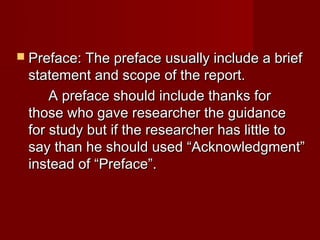 Research report | PPT