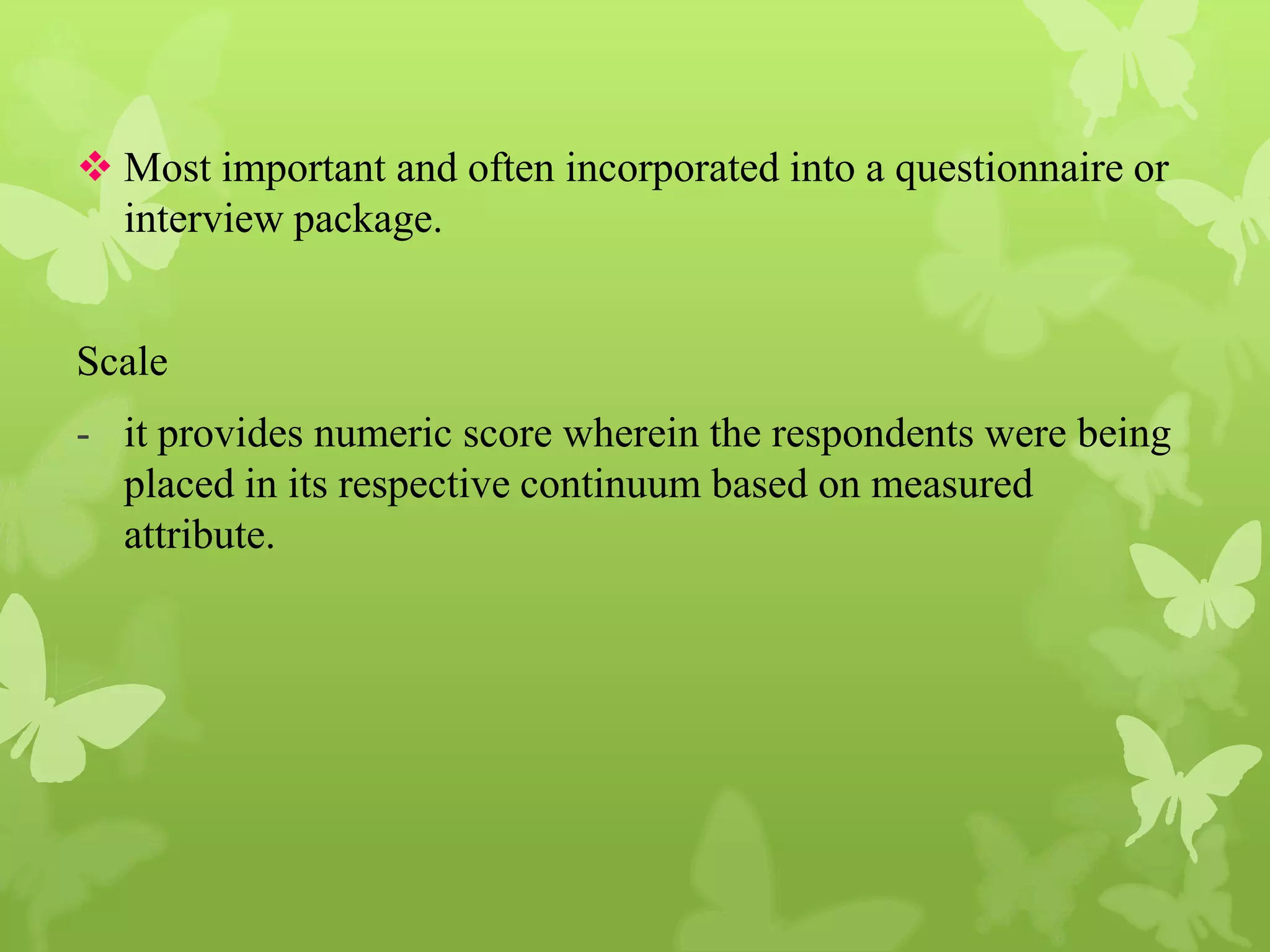 Composite Scales and Other Structured Self-Reports | PPT