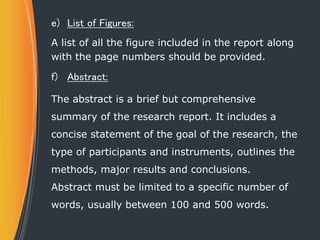 Research report | PPTX