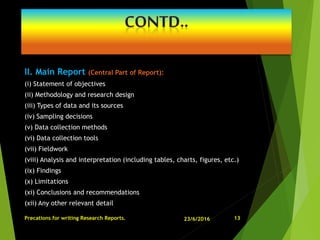 Research report | PPT