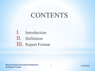 Research report | PPTX