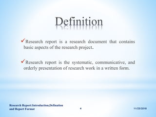 Research report | PPTX