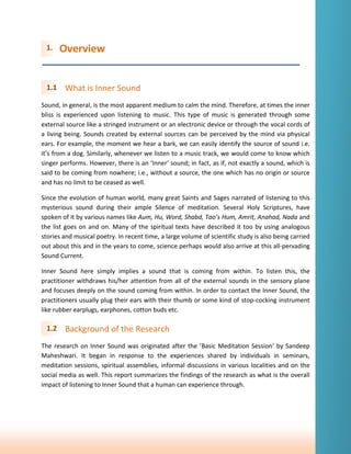Research report on inner sound | PDF