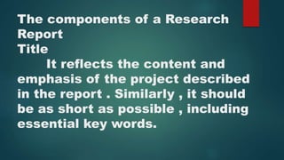 reading and writing RESEARCH REPORT.pptx