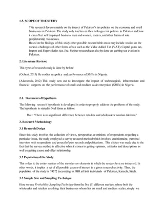 Research report impact of multiple taxation | PDF