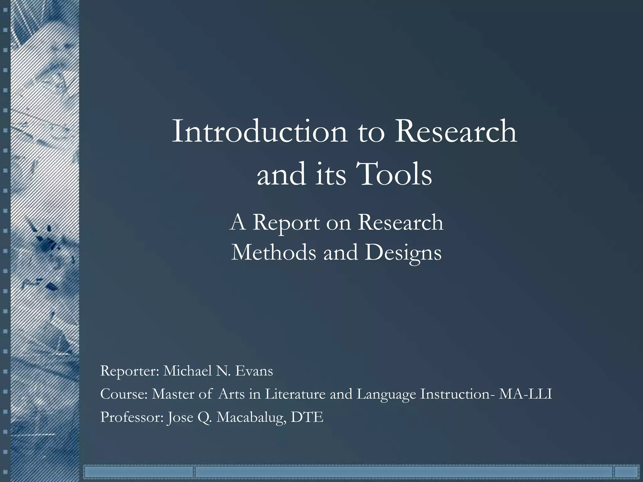 Introduction and Tools of Research | PPTX