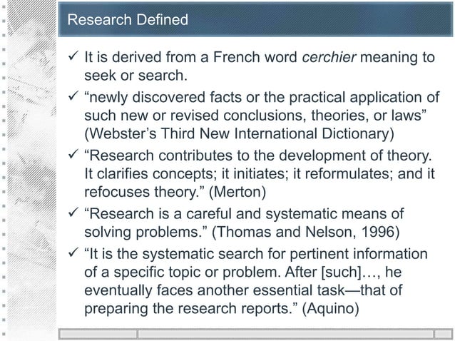Introduction and Tools of Research | PPTX | Science