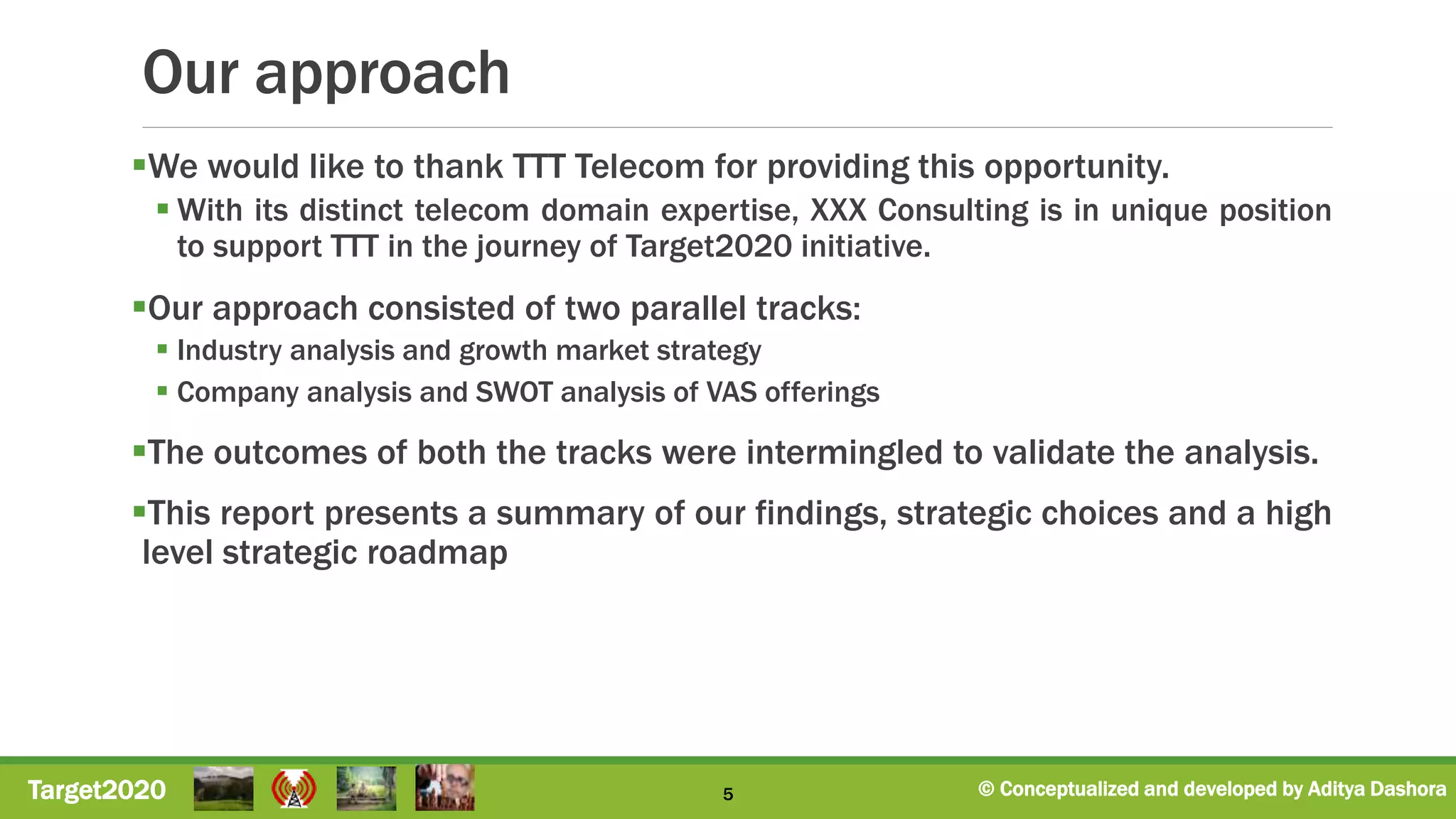 Research report sample - Strategy formulation exercise | PPT