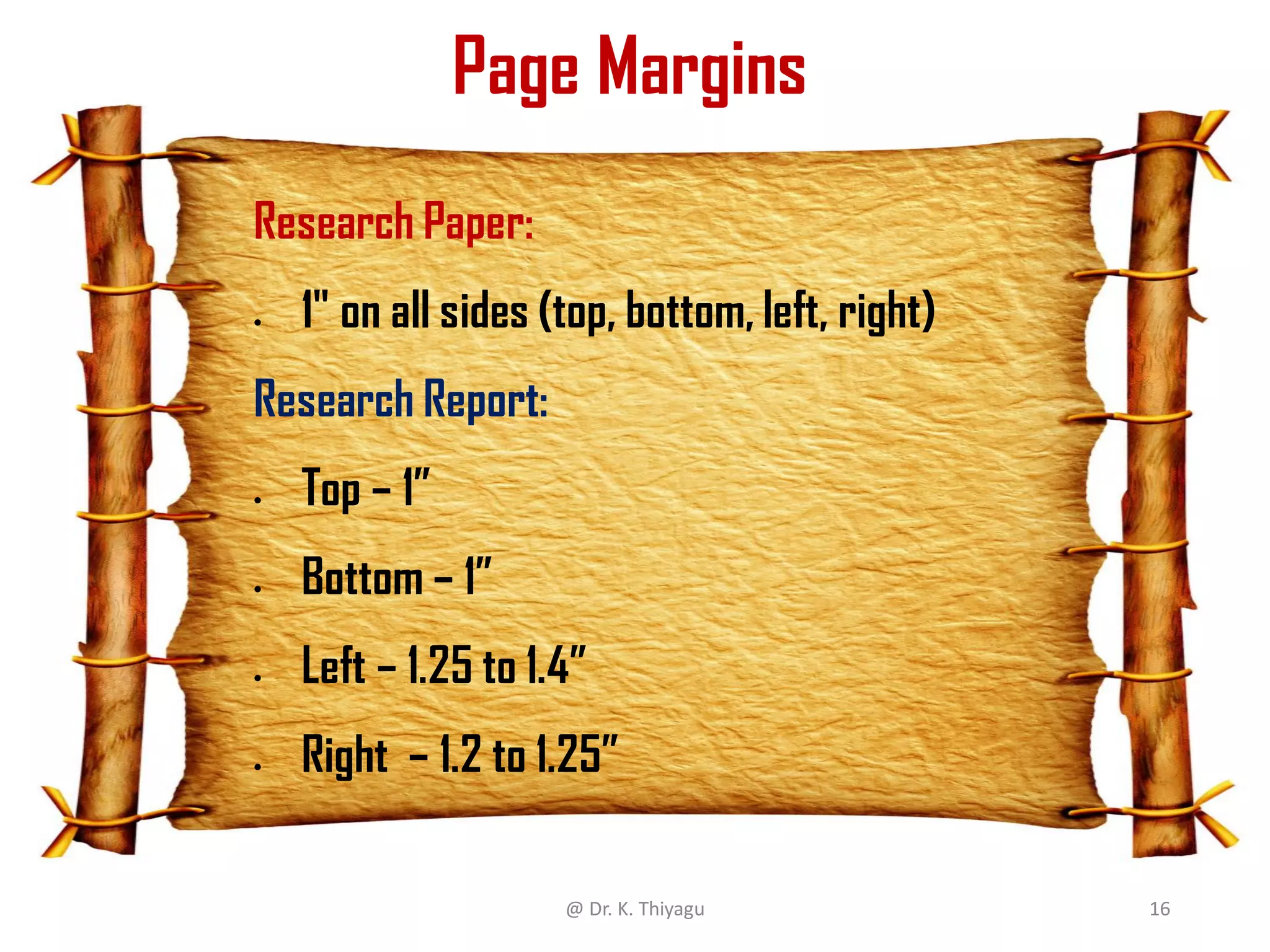 Research Report Format Thiyagu | PDF