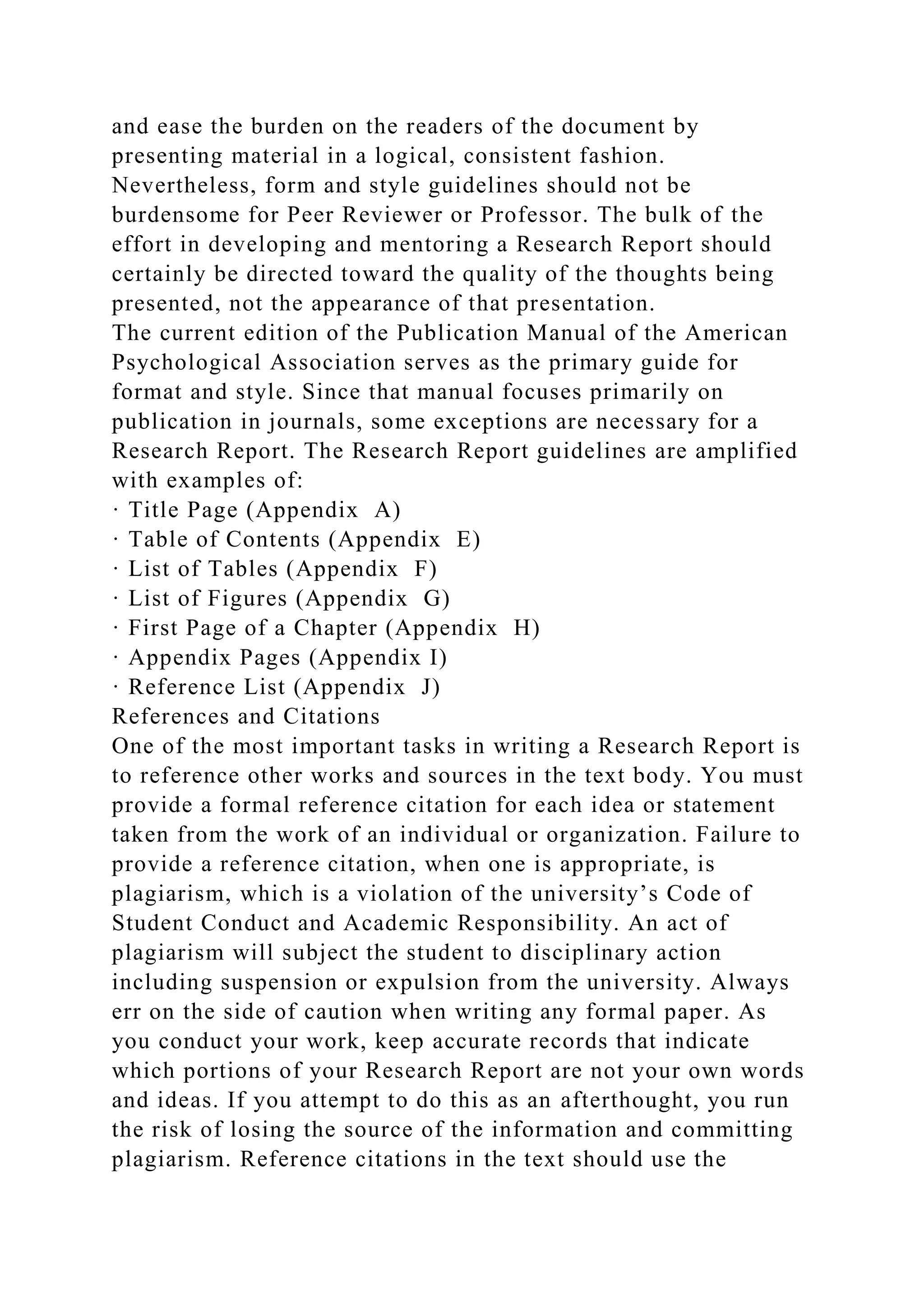 Research Report Guide A Guide for BA634 Students .docx