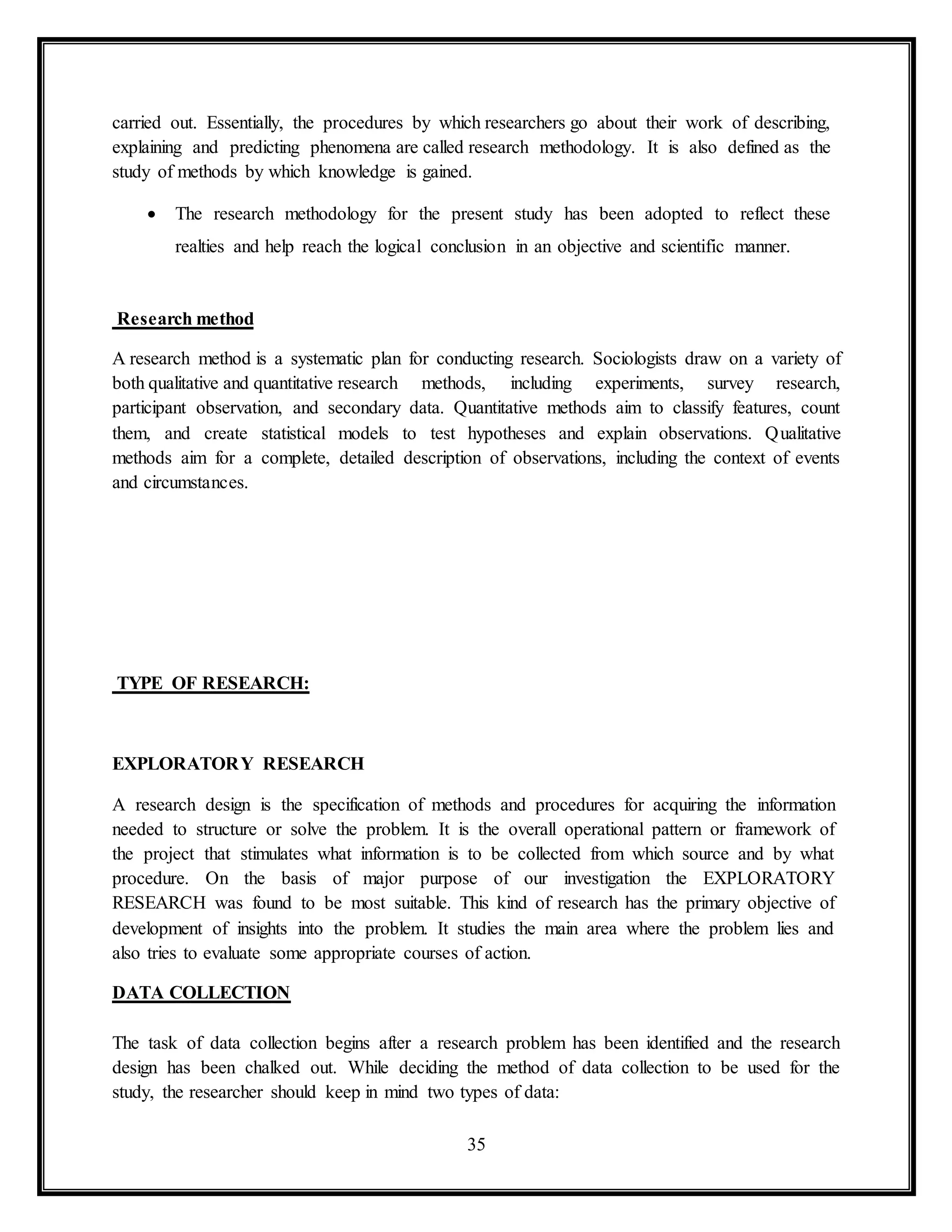 Research Report on Employee's Absenteeism | DOCX