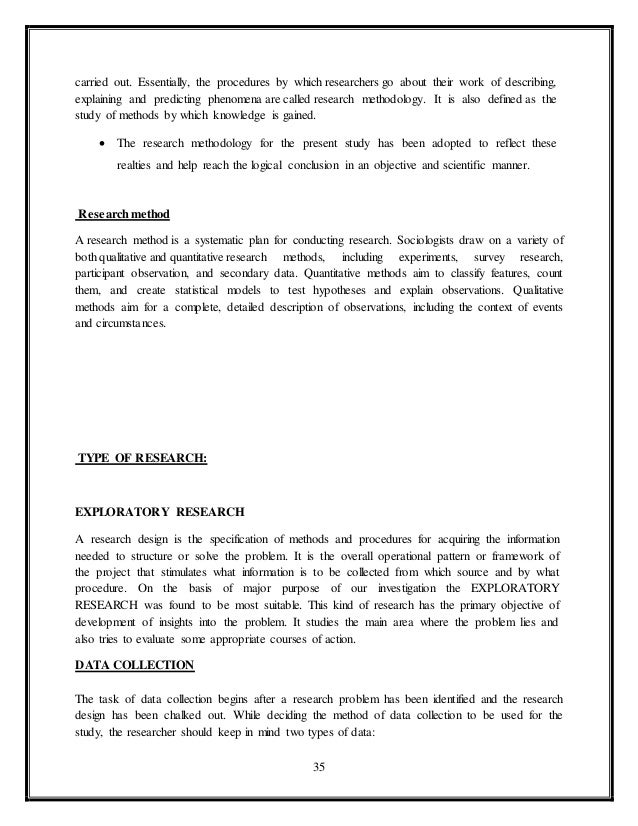 Research Report on Employee's Absenteeism