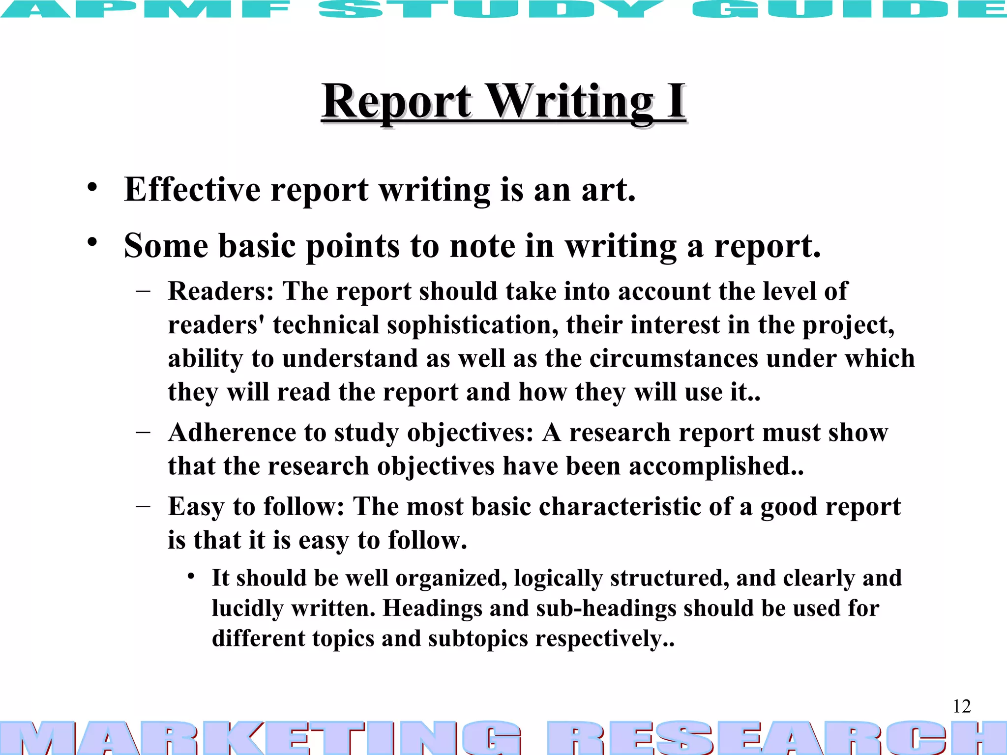 Research report ppt | PPT