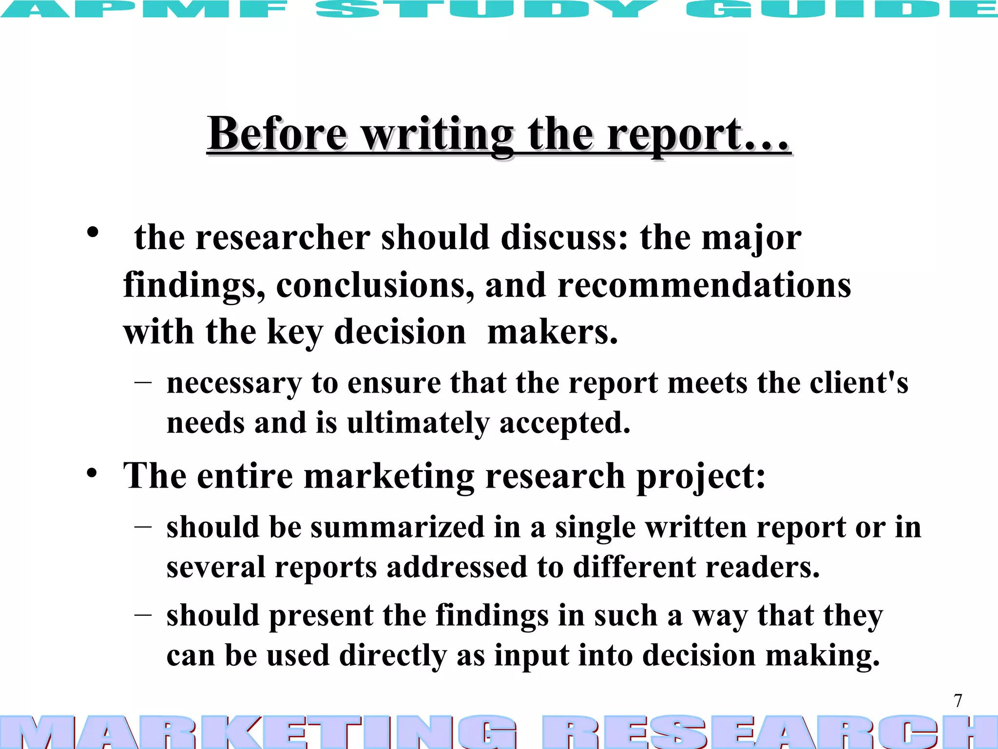 Research report ppt | PPT