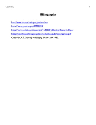 Cloning | PDF