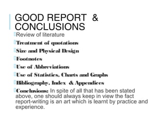 Research Report Writing | PPT