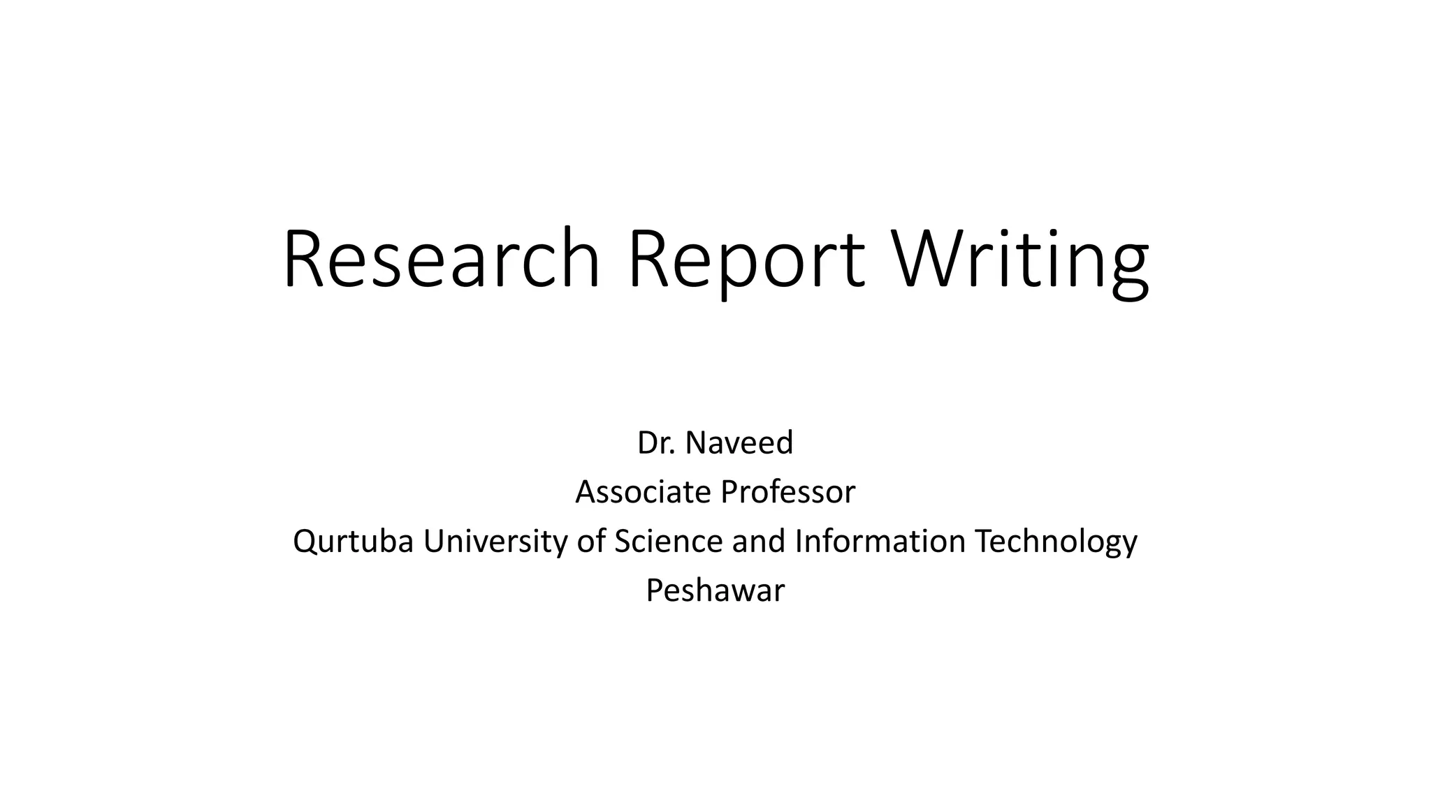 Research Report Writing .pptx