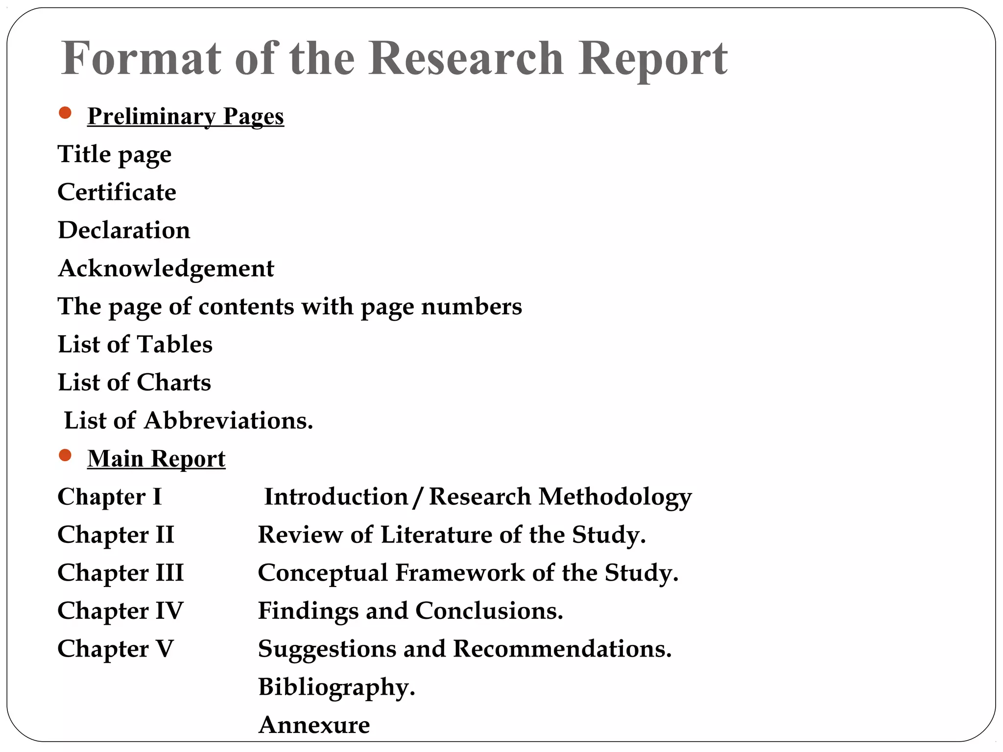 How to write Good Research Report | PPT